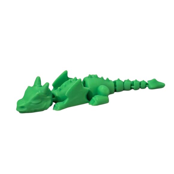 Handmade | Toys | 8 3d Printed Lazy Dragon Light Green 3460 | Poshmark